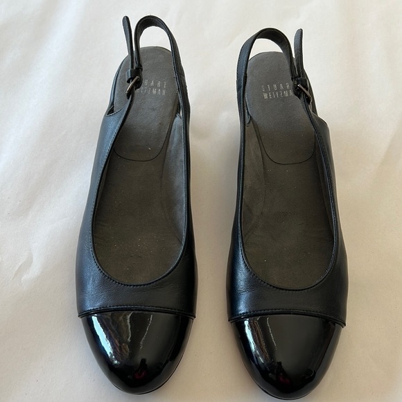 Stuart Weitzman | Shoes | Stuart Weitzman Patent Cap Toe Slingback ...